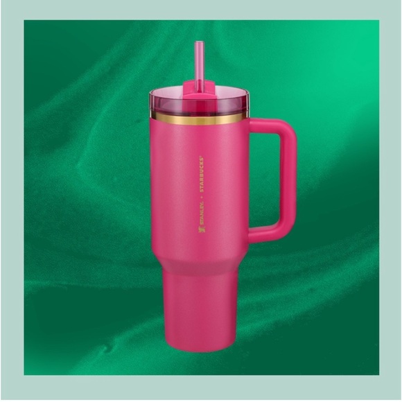 Stanley | Dining | Starbucks X Stanley Berry Pink Glitter Tumbler 4oz ...